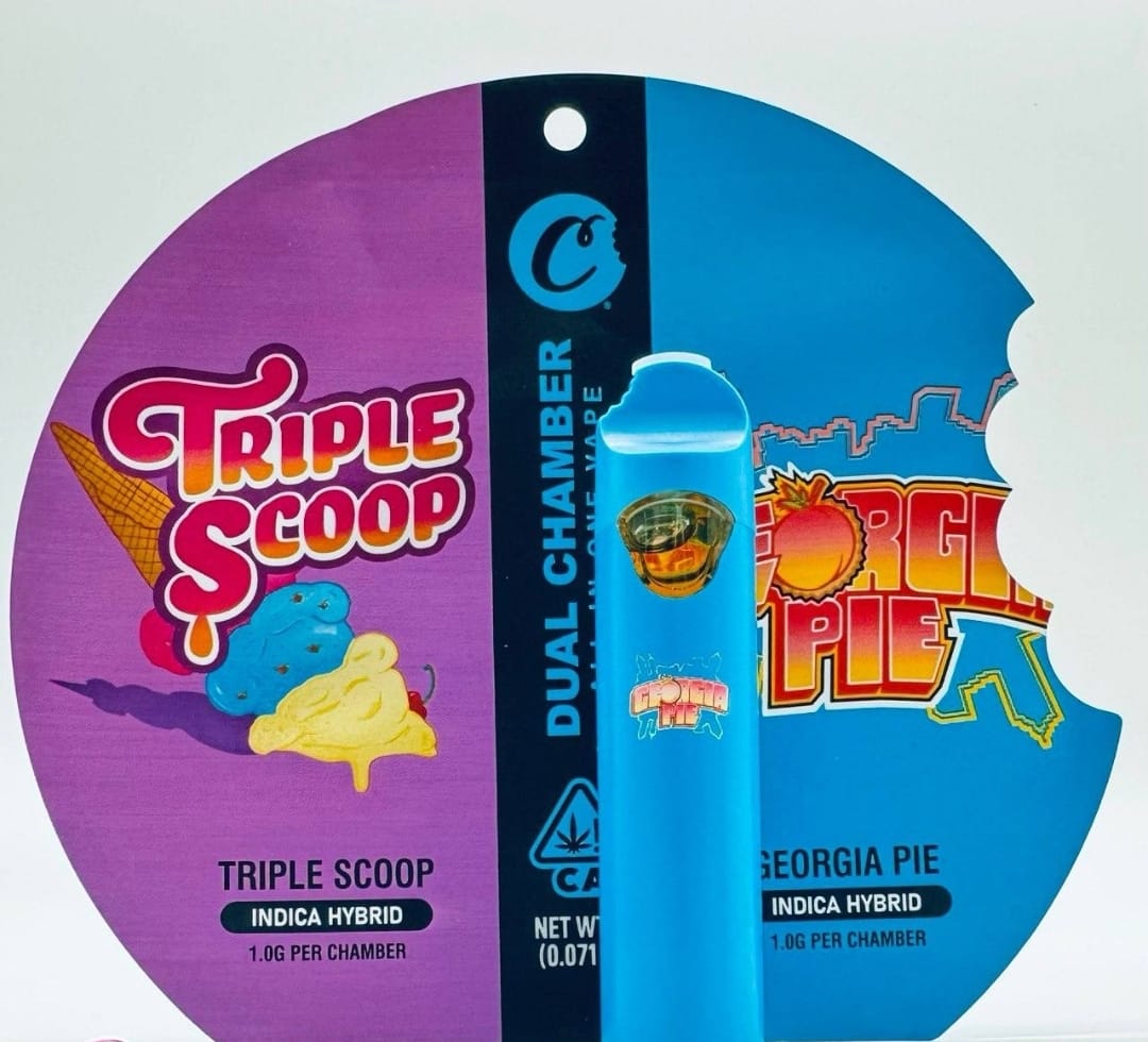 Triple Scoop x Georgia Pie 2 gram Dual Chamber Disposable Vape by ...
